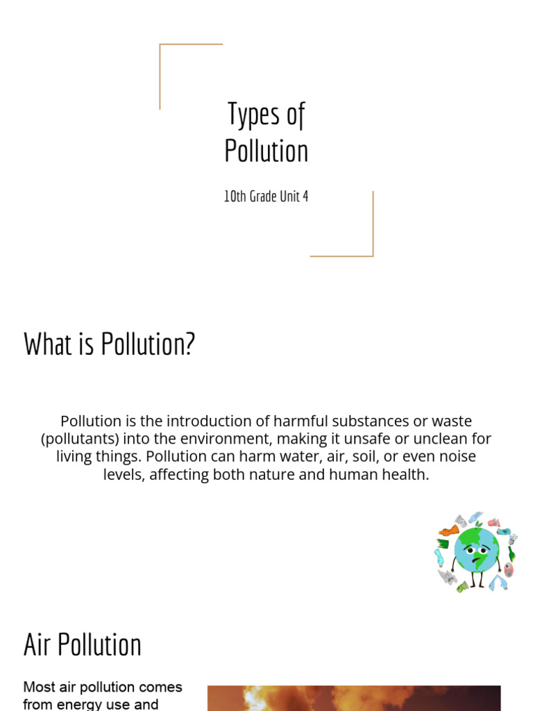 Types of Pollution | PDF