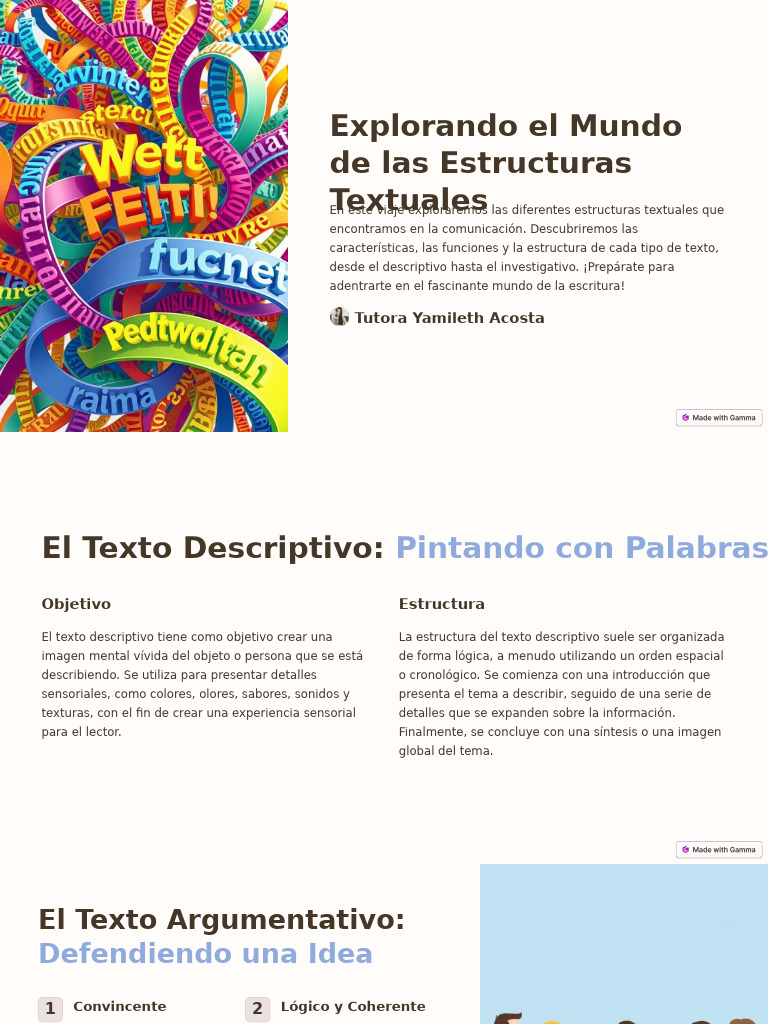 Explorando El Mundo de Las Estructuras Textuales | PDF | Conocimiento ...