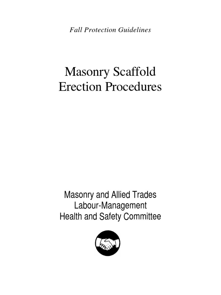 Masonry Scaffold Erection Procedures | PDF | Scaffolding | Occupational ...
