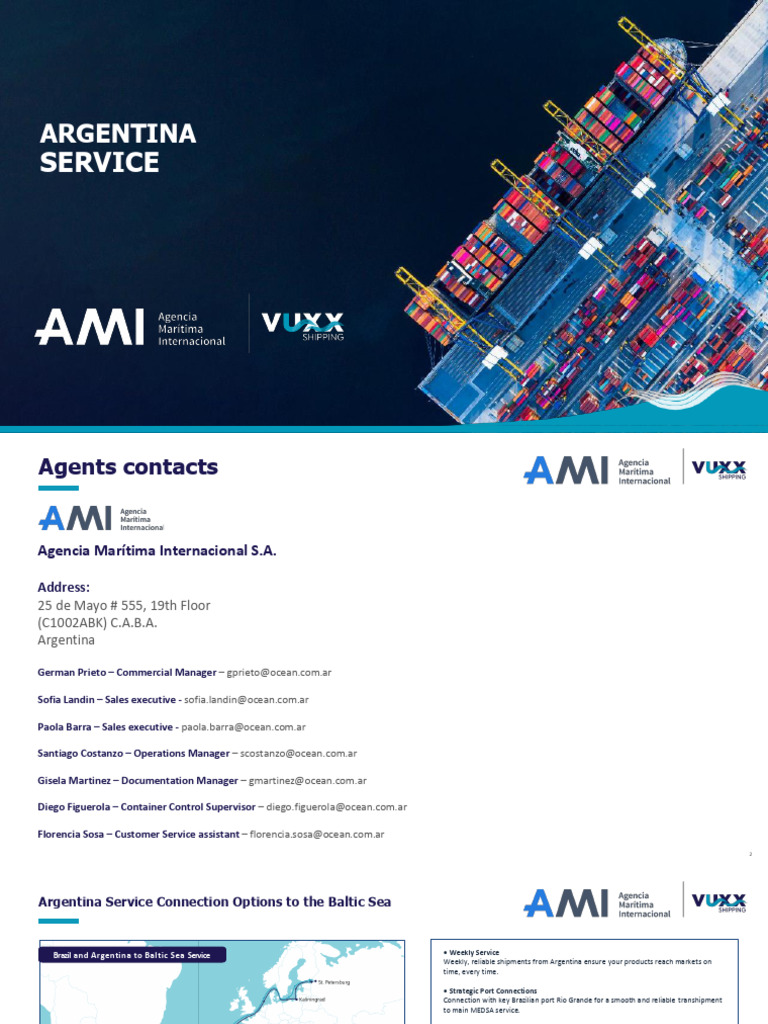 VUXX Argentina_Flyer | PDF | Shipping | Freight Transport