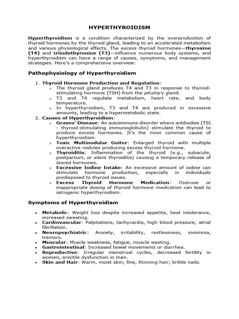 Hyperthyroid Is M Pdf Thyroid Hyperthyroidism