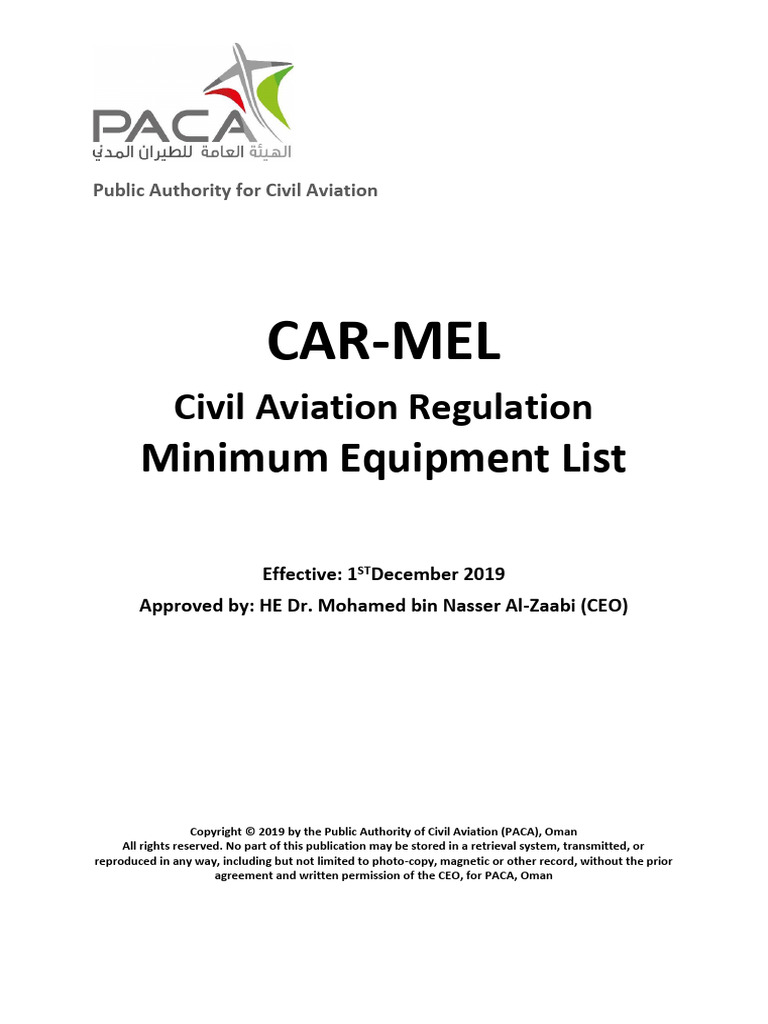 CAR-MEL v0.05 - FINAL - JNC-24102019 (00000002) | PDF | Instrument Flight Rules | Visual Flight ...