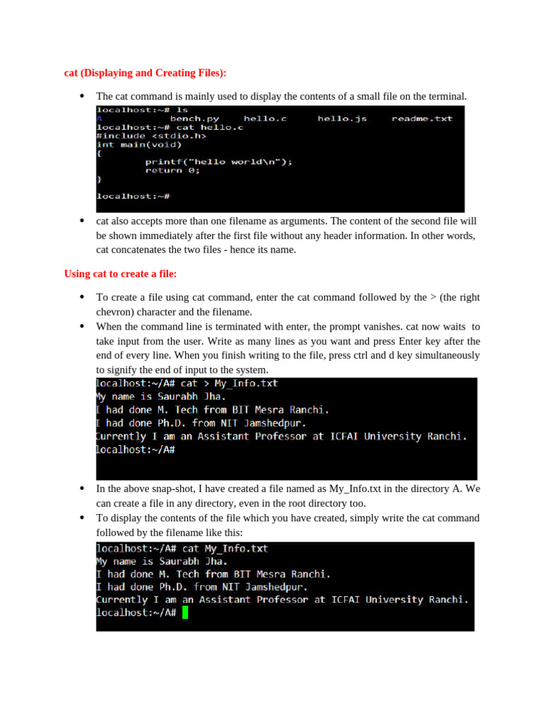 L3 Unix Handling Ordinary Files | PDF | Computer File | Filename