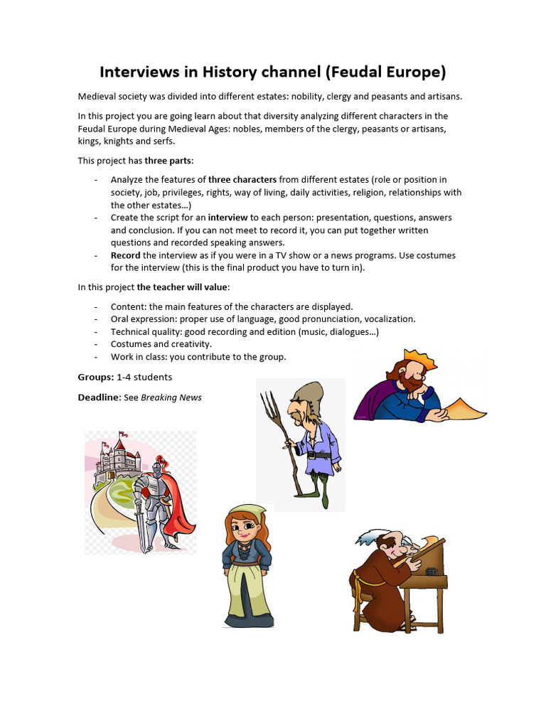 Interviews in History Channel (Feudal Europe) | PDF | Feudalism | Serfdom