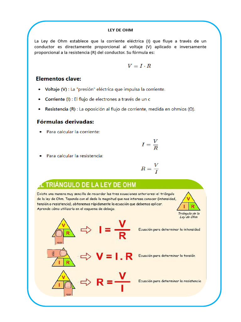 LEY DE OHM | PDF