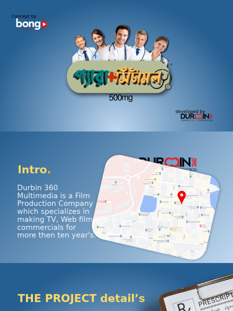 Para+Cetamol - Pitch Presentation | PDF | Video | Film And Video Technology