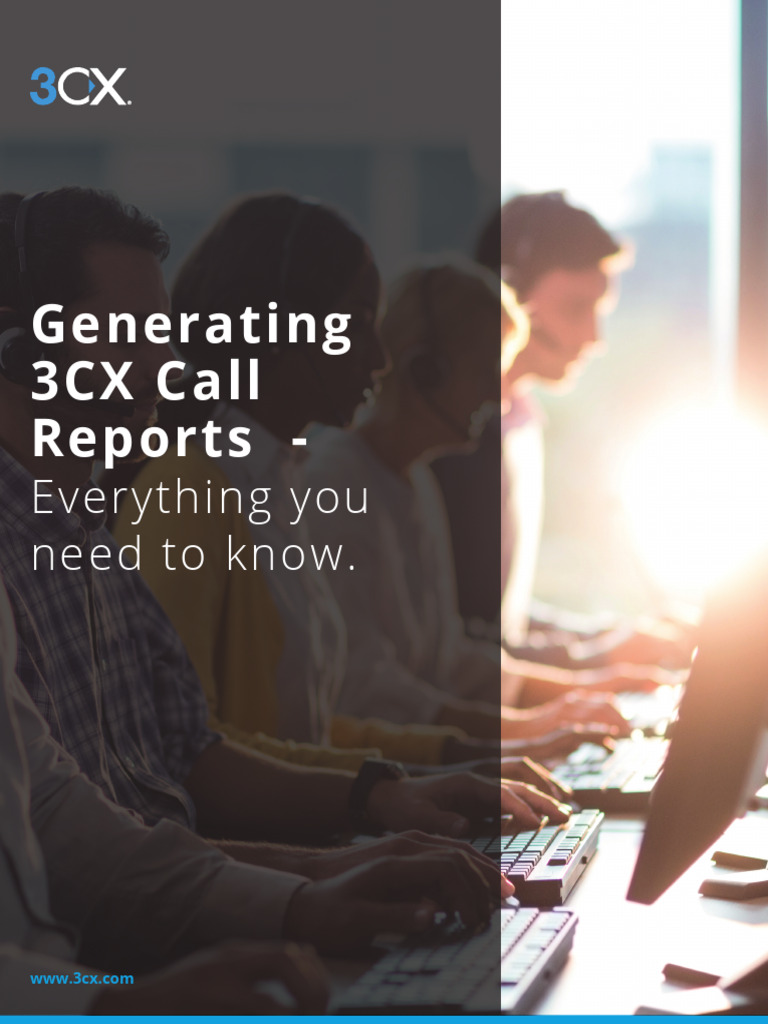 Manual de Relatórios 3cx Partner Reports Guide - EN | PDF | Call Centre | Callback (Computer ...