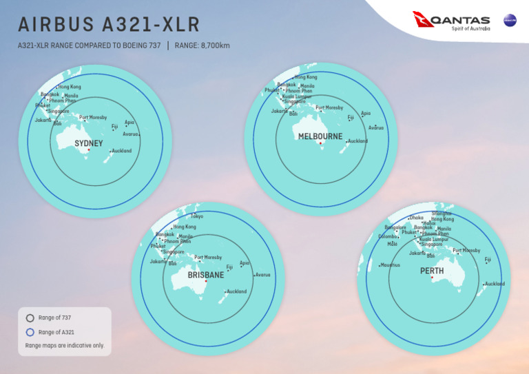 Airbus A321XLR - Range Map | PDF | Airbus | Aircraft