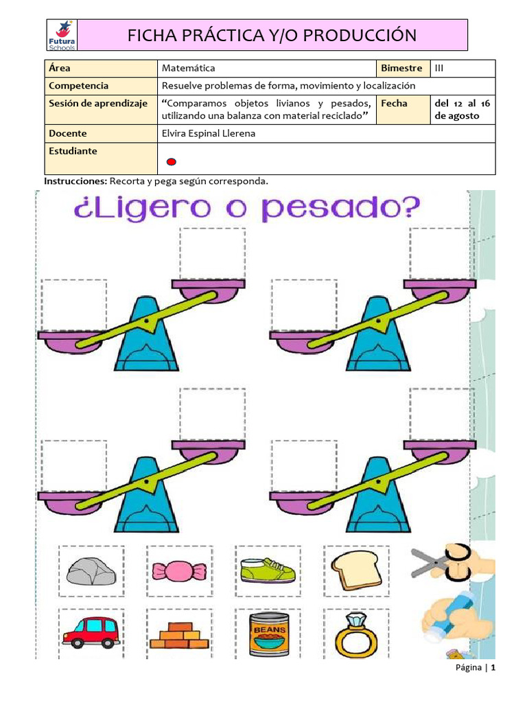 INI-5-IIIB-A6MAT-S2-FPP-Liviano y pesado | PDF