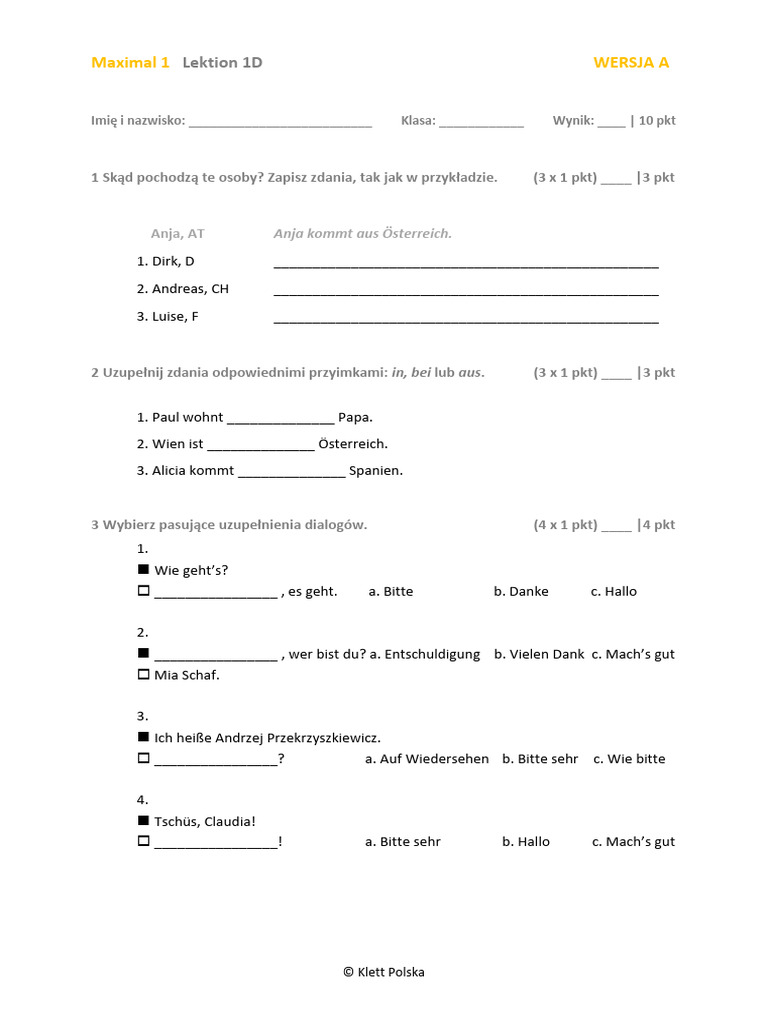 Maximal 1 Lektion 1D | PDF