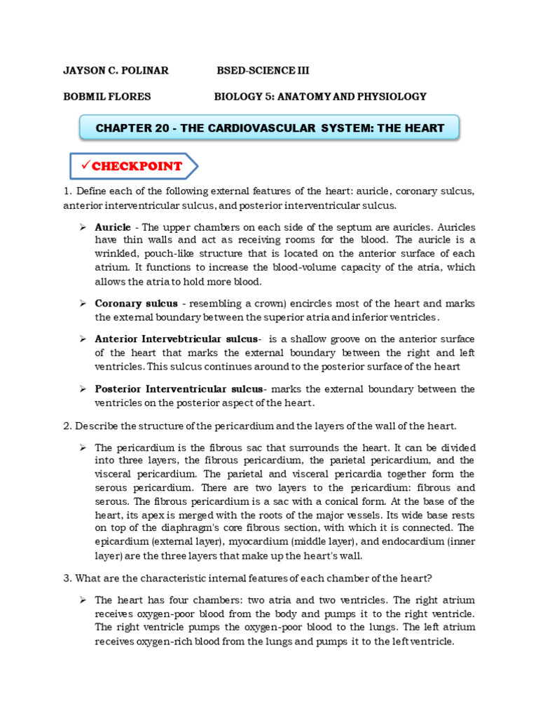 POLINAR_CHAPTER 20 | PDF | Heart Valve | Heart