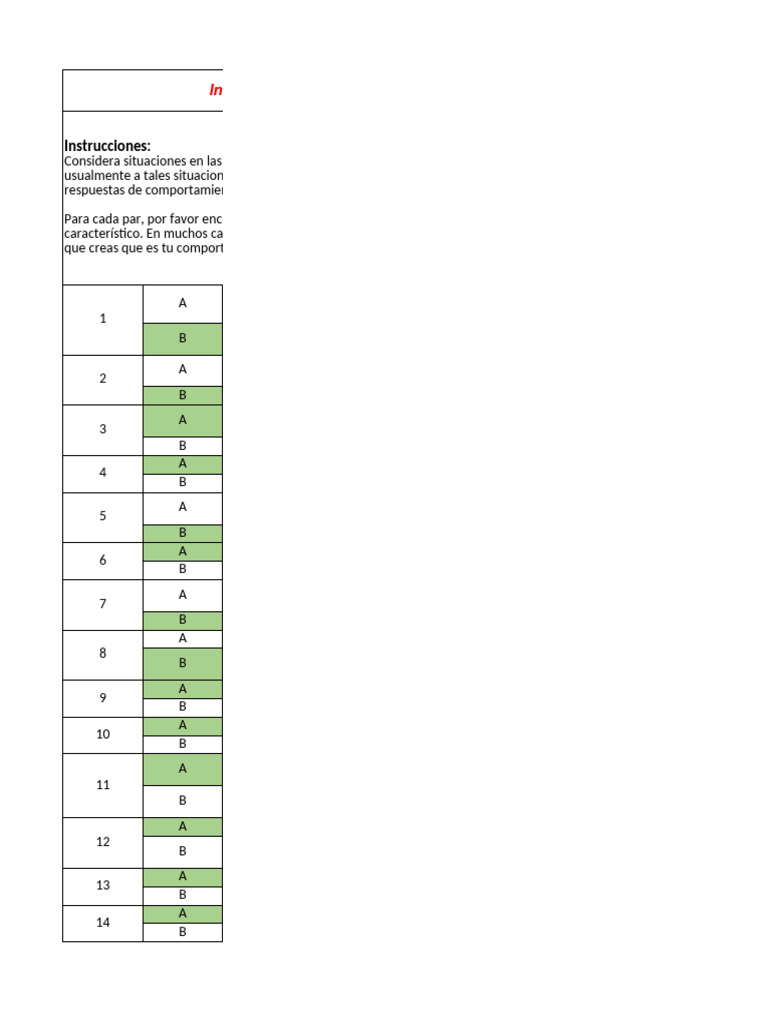 TEST ESTILOS DE CONFLICTOS THOMAS-KILMANN | PDF