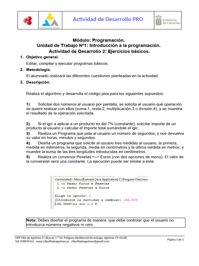 2 Ejercicios Basicos | PDF