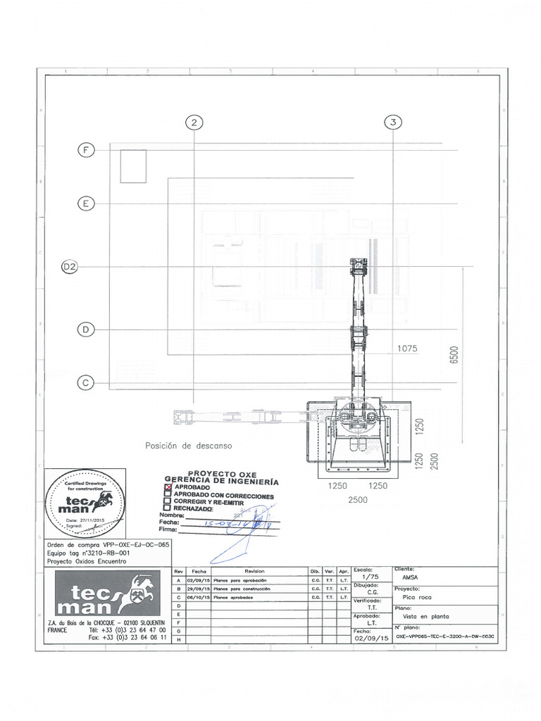 Plano Pica Roca - Vista de Planta | PDF