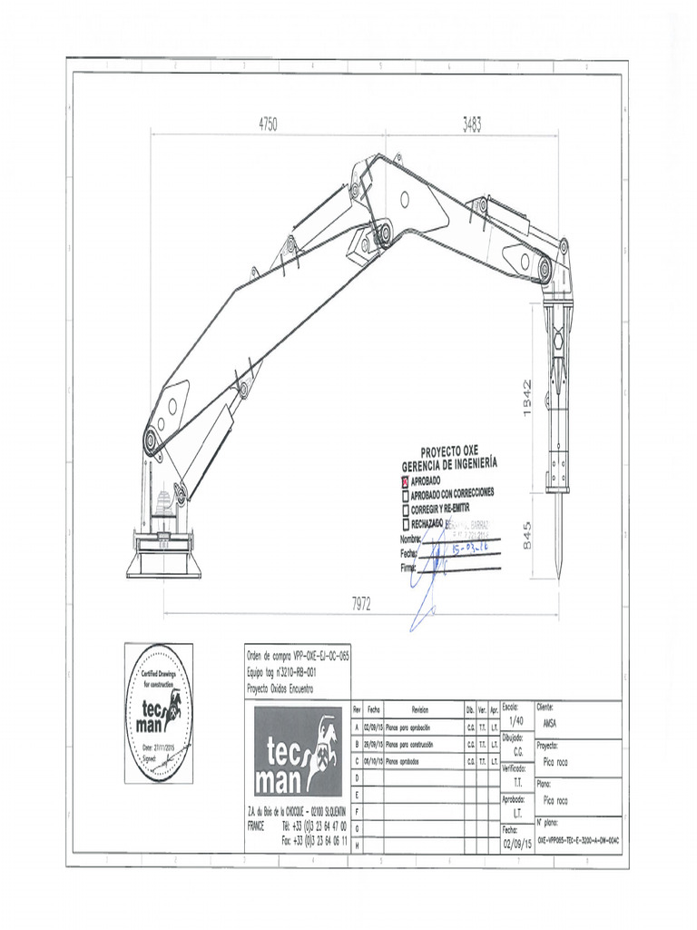 Plano Pica Roca - Vista Lateral | PDF