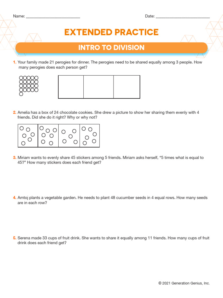 GG Intro To Division Practice2 | PDF