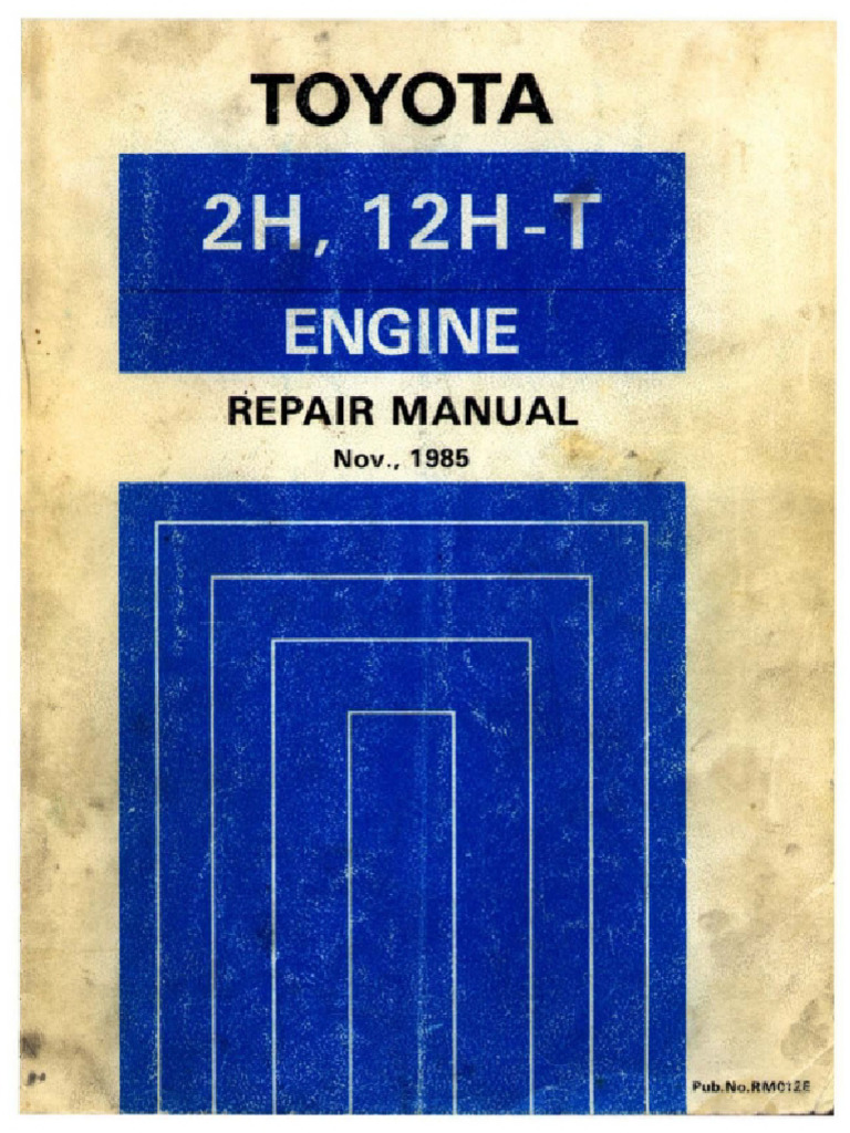 Engine Manual 2H 12HT | PDF