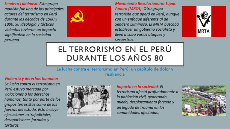 Terrorismo en Perú: Sendero Luminoso y MRTA | PDF