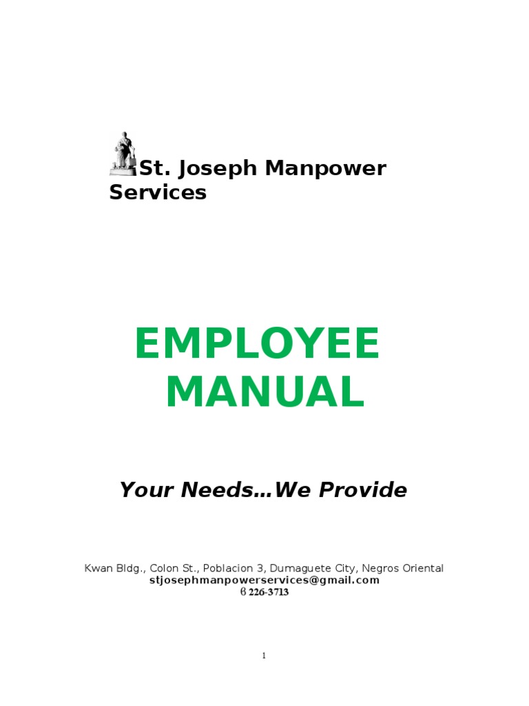 SJMS Employee Manual Overview | PDF | Employment | Payroll