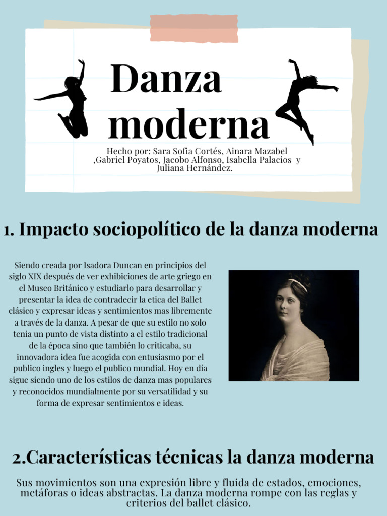Danza Moderna | PDF | Bailes | Ballet