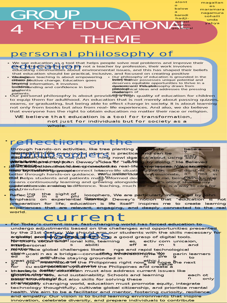 Personal Philosophy of Education Insights | PDF | Learning | Cognition