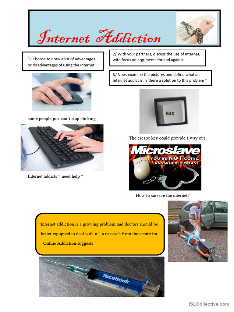 4 Page Exercises On Internet Addiction | PDF | Psychology | Social ...