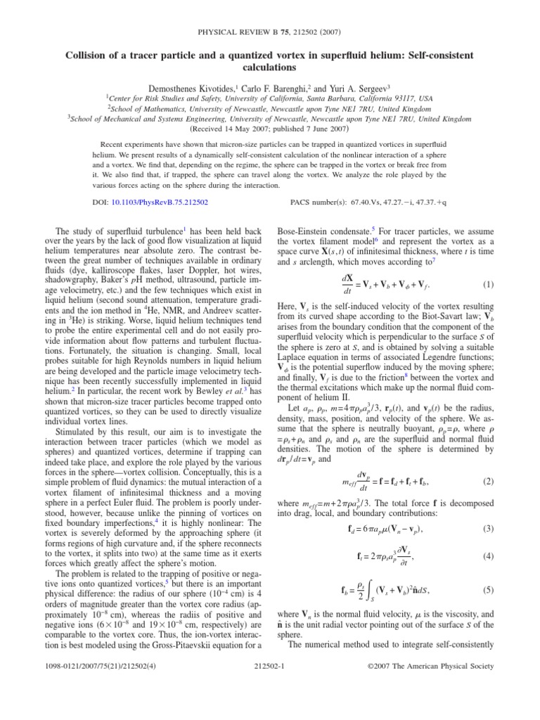 Collision Of A Tracer Particle And A Quantized Vortex In Superfluid