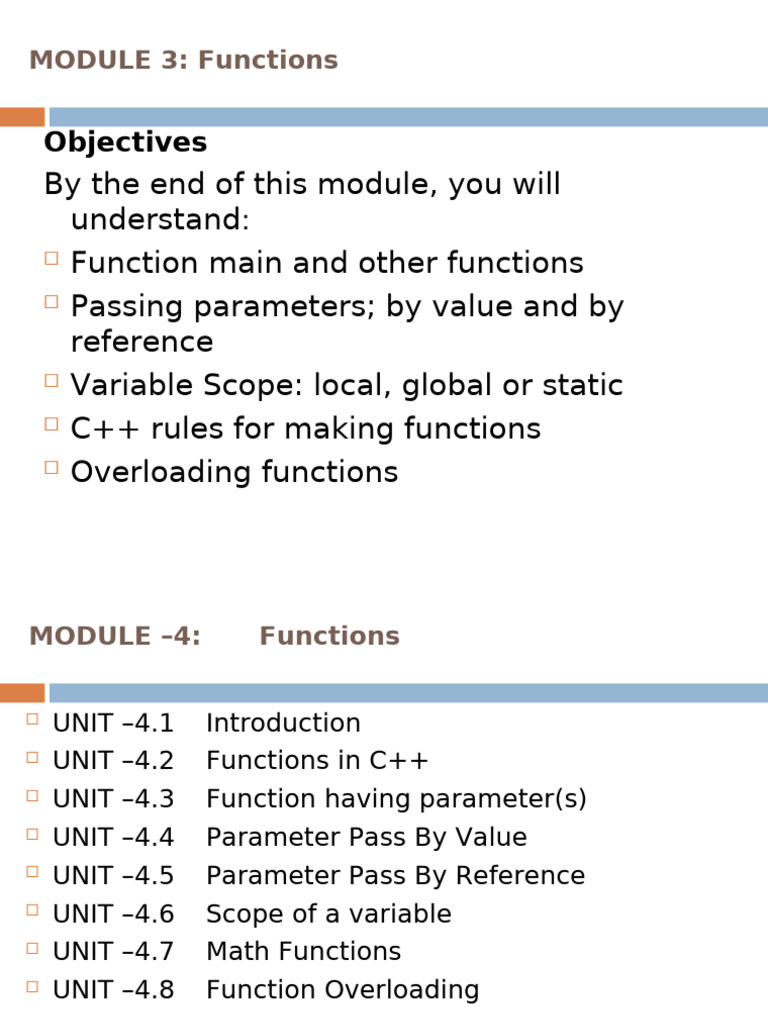 Module 3 CSC 201 | PDF | Parameter (Computer Programming) | Scope ... Module 3 CSC 201 | PDF | Parameter (Computer Programming) | Scope ...