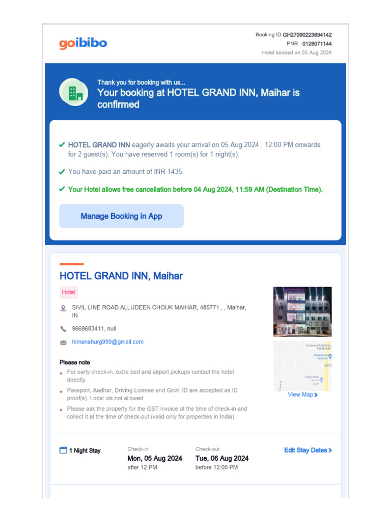 Booking Confirmation Voucher | PDF | Hotel