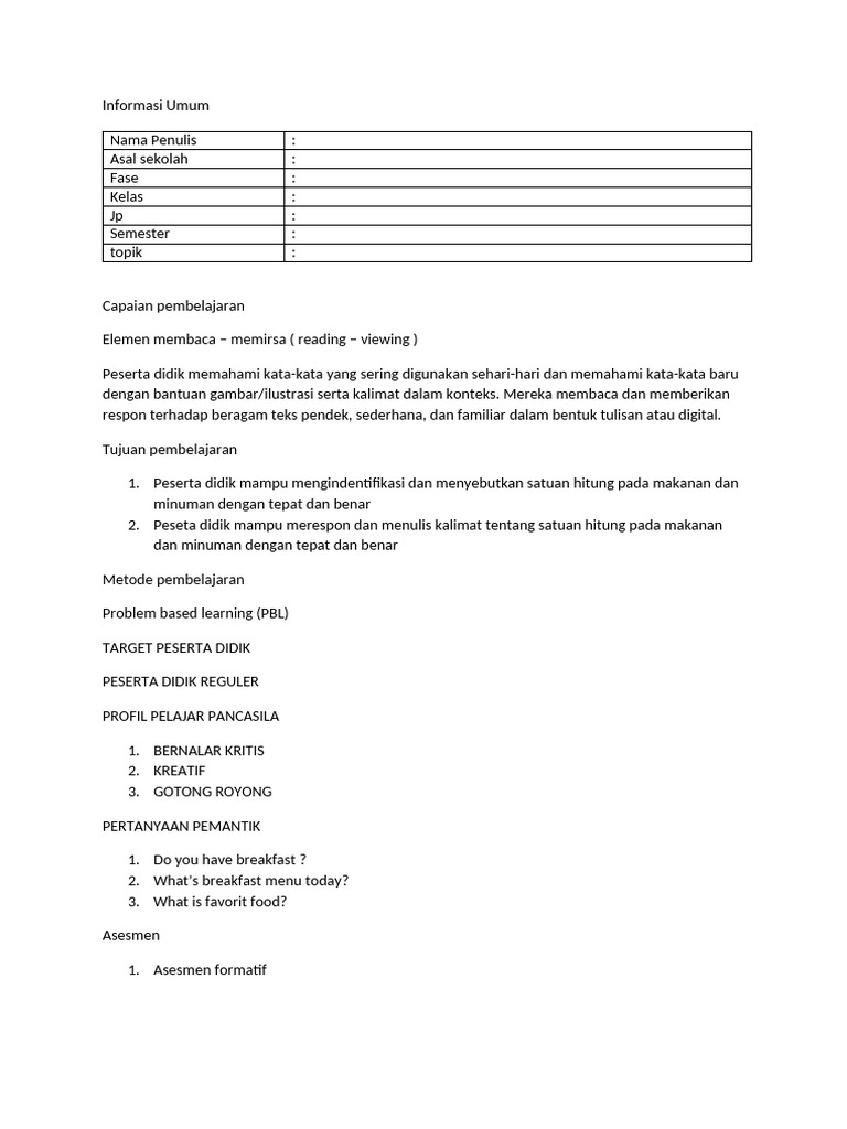 Modul Ajar Heppy | PDF