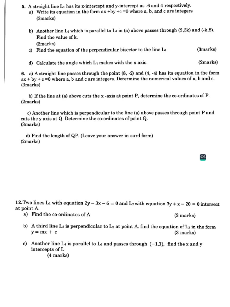 FORM 2 MATHS ASSN W5 D1 | PDF