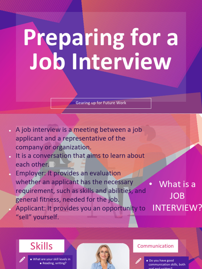 Preparing-for-an-Interview | PDF | Job Interview | Social Psychology