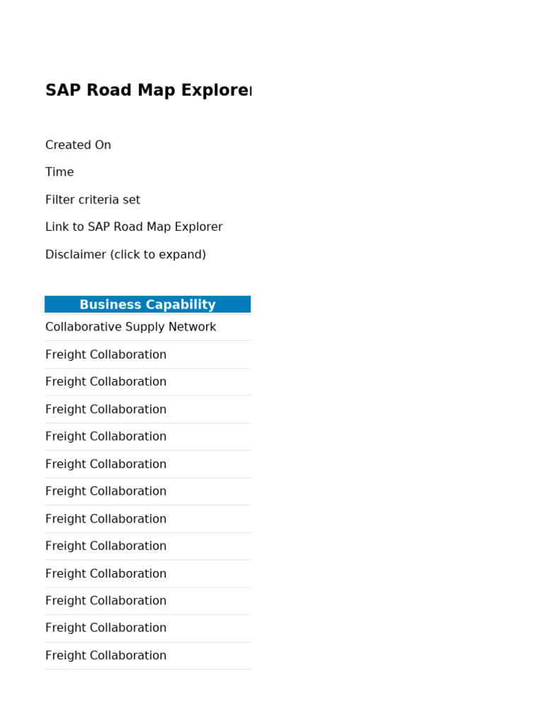 SAP Road Map Explorer 20241105043214 | PDF | Cargo | Electronic Data ...