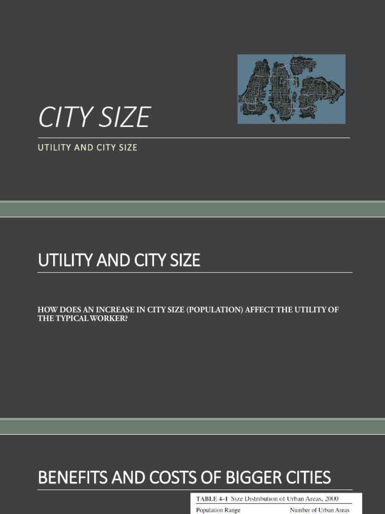 UE_04_CITY SIZE | PDF | Utility | Economics