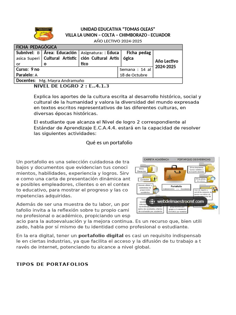 FICHA PEDAGOGICA DE ECA 8vo | PDF | Comunicación humana | Cognición