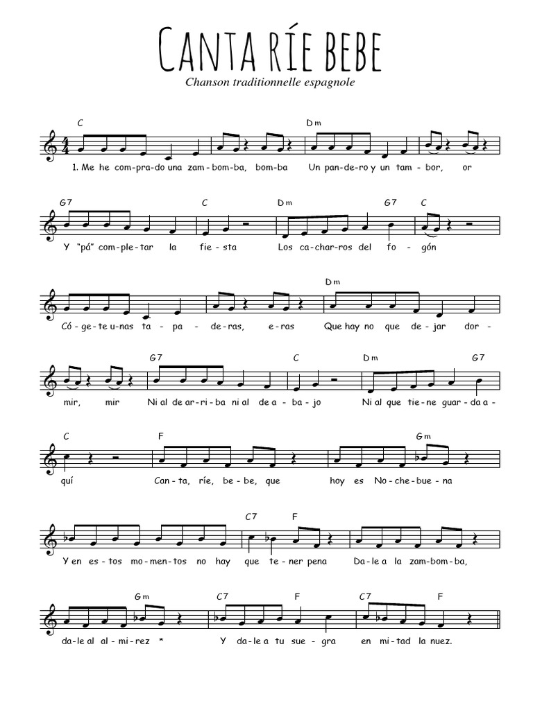 Traditionnel - Canta Ríe Bebe | PDF