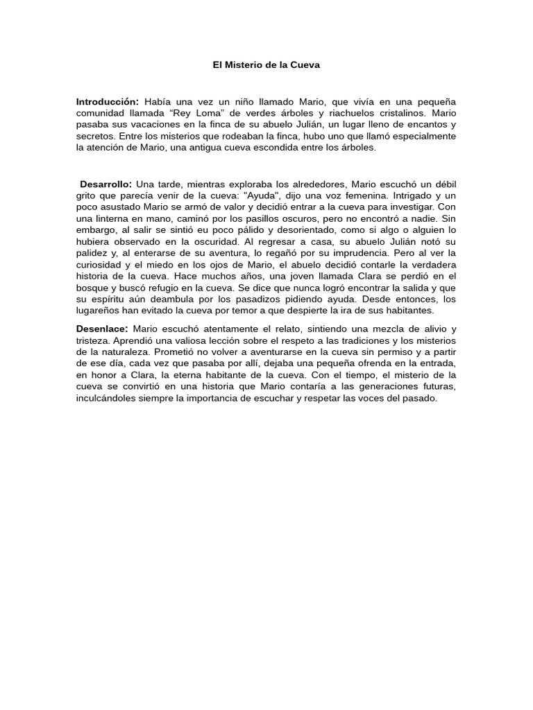 El Misterio de La Cueva | PDF