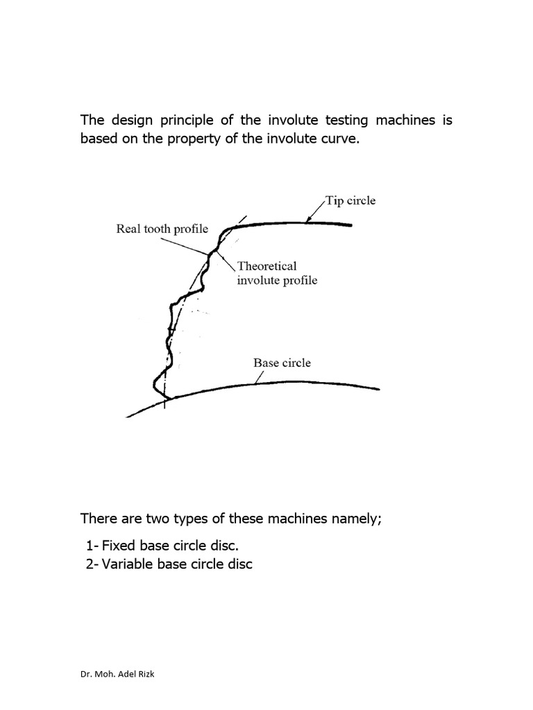 Involute Form Tester | PDF