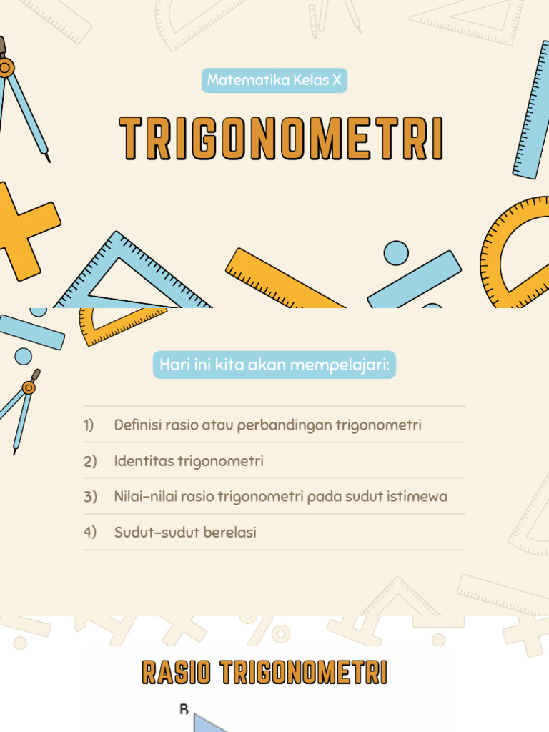Rasio Trigonometri Presentasi Matematika Dalam Oranye Biru Ilustratif ...