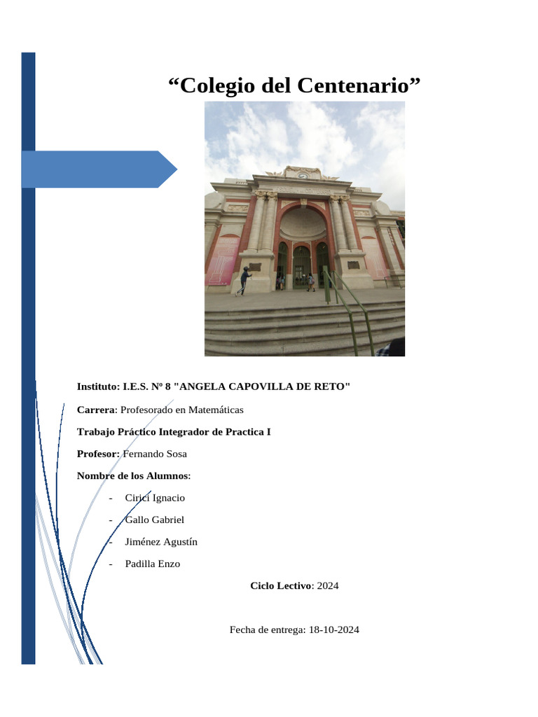 TP. Final de Practica I - 2024 | PDF | Laboratorios | Aprendizaje