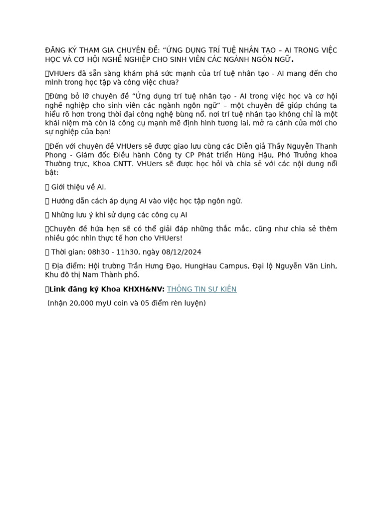 Tt.htdn - bài Đăng Truyền Thông Chuyên Đề 2 - khoa Khxh&Nv | PDF