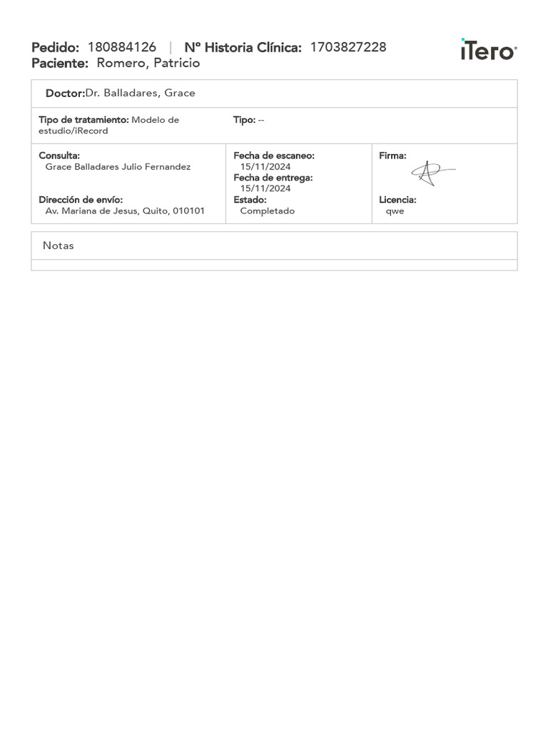 Itero RX 180884126 | PDF