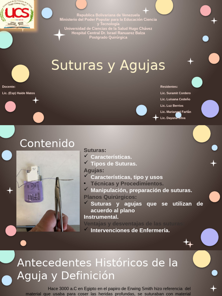 Suturas Postgrado QX | PDF | Sutura Quirúrgica