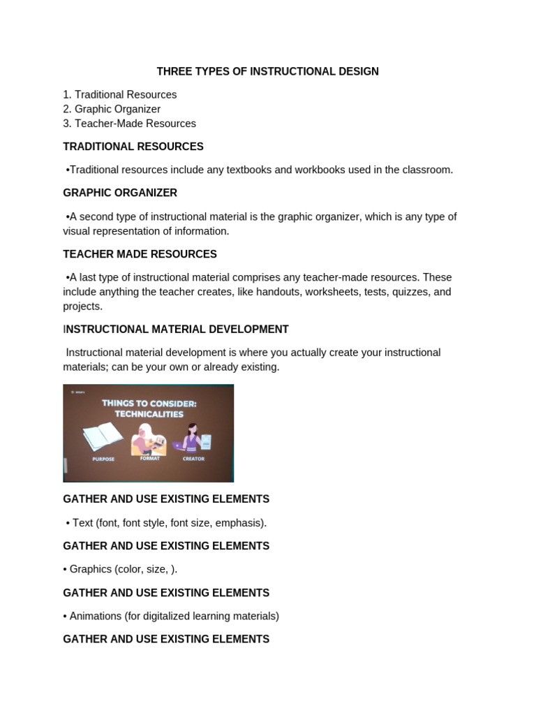 3 Types of Instructional Teaching | PDF