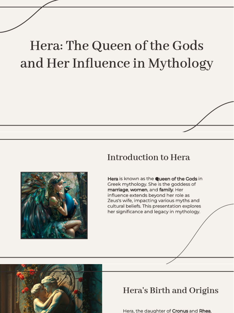 Hera: Queen of the Gods in Mythology | PDF