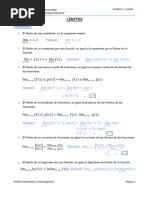 Guia Limites Notables-UTN | PDF | Exponenciación | Función (Matemáticas)
