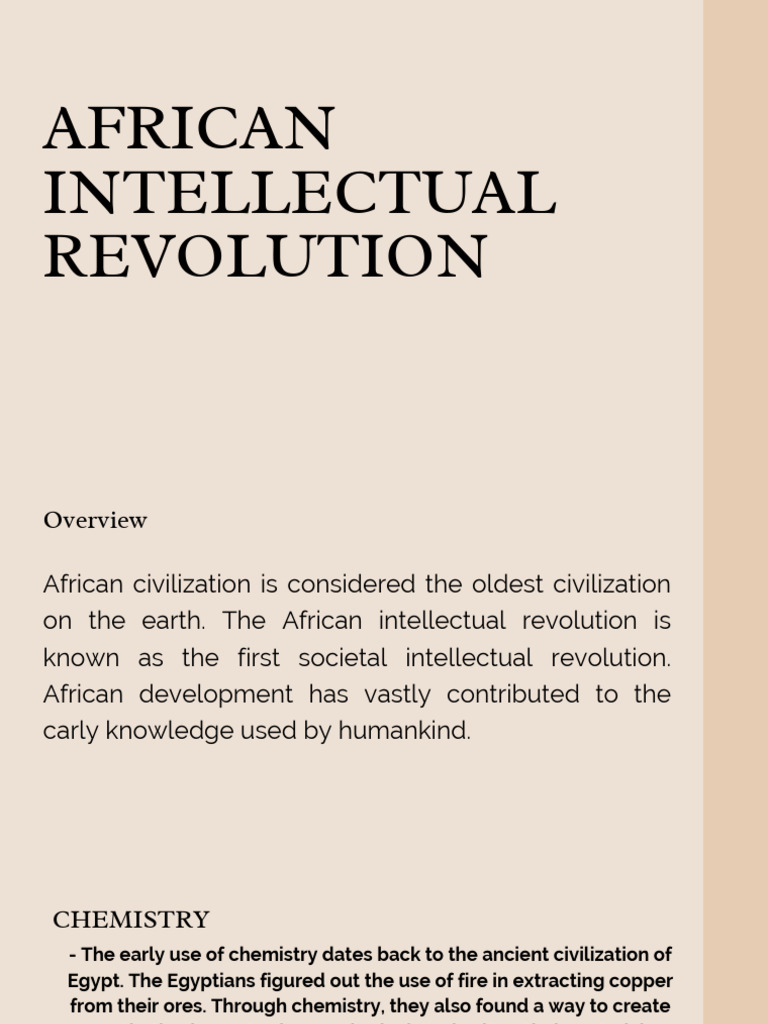 African Intellectual Revolution | PDF | Africa | Democratic Republic Of ...