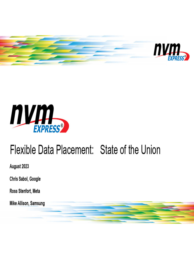 FMS-2023-Flexible-Data-Placement-FDP-Overview-1 | PDF | Software | Computer Architecture
