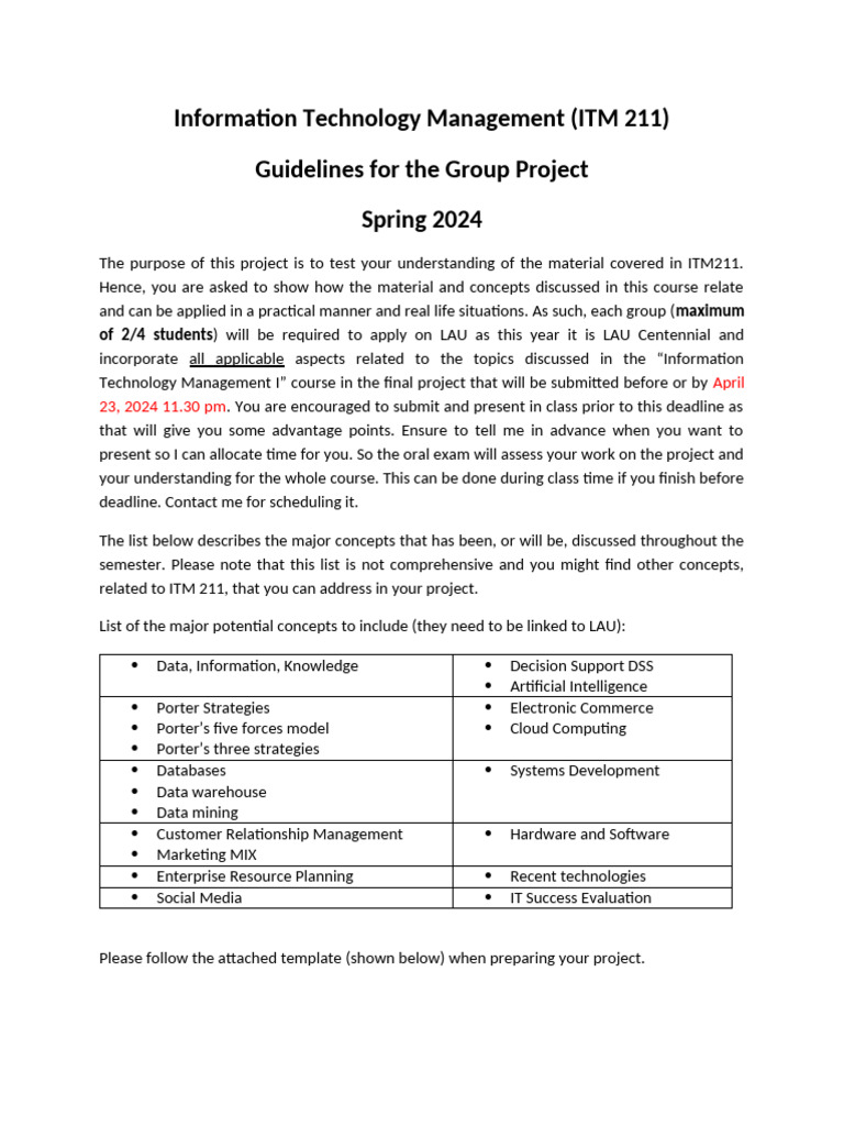 Report Sample ITM | PDF | Decision Support System | Computing