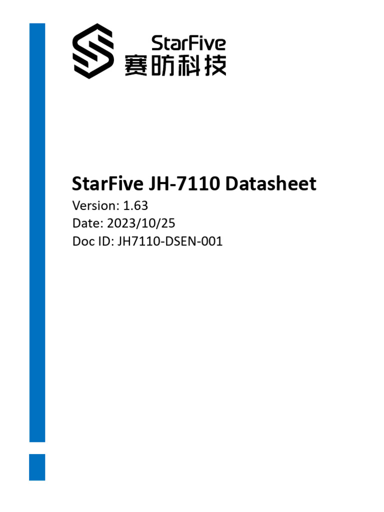 JH7110_Datasheet | PDF | Graphics Processing Unit | Central Processing Unit